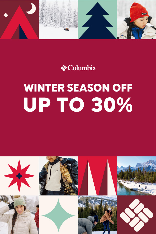 WINTER SEASON OFF UP TO 30% | 컬럼비아 COLUMBIA